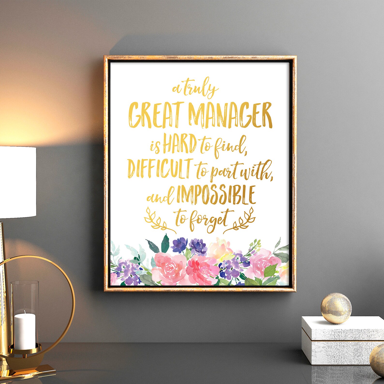 Manager Gift A Truly Great Manager PRINTABLE QUOTE Manager | Etsy