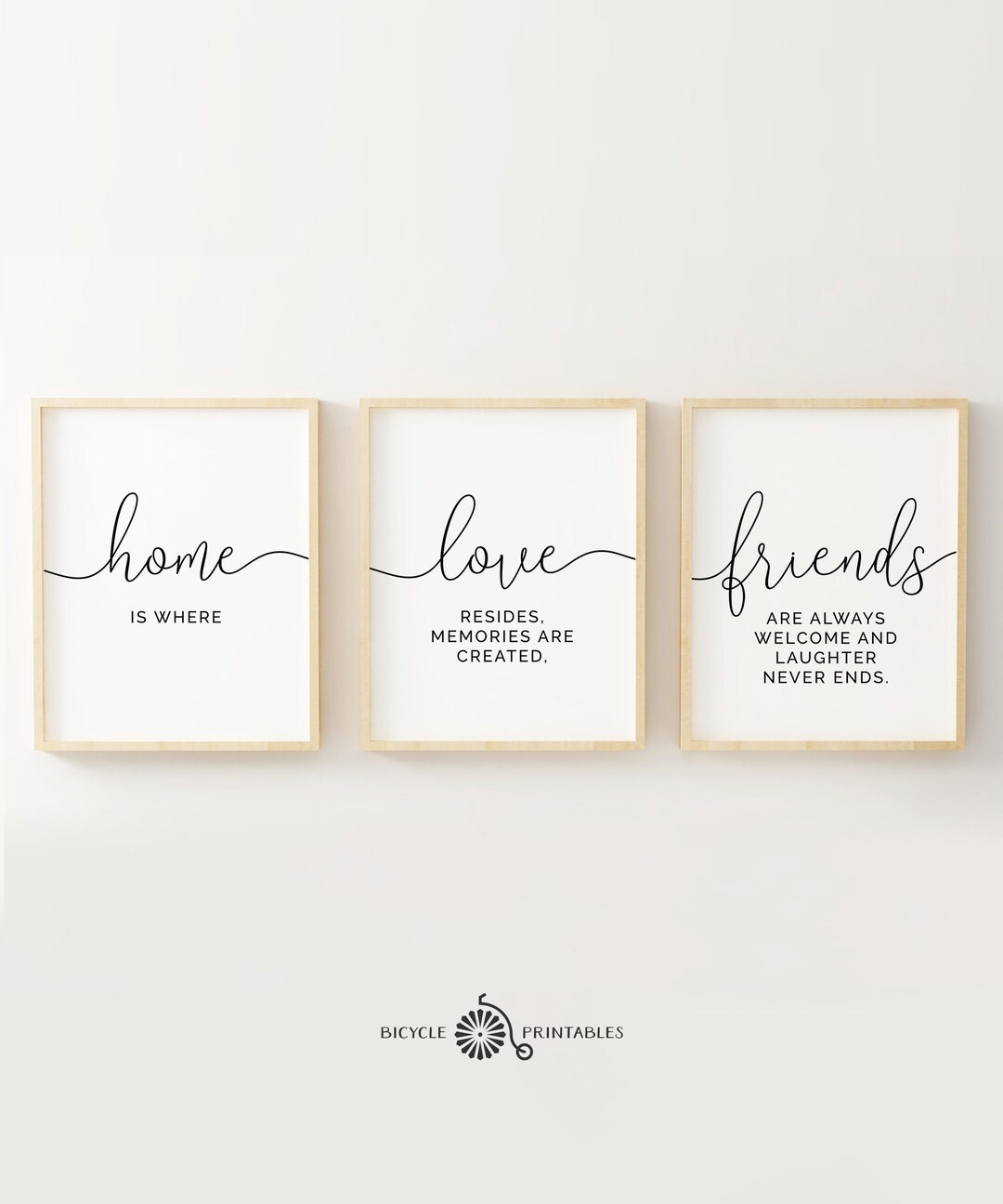 Home is Where Love Resides Friends Are Always Welcome and - Etsy
