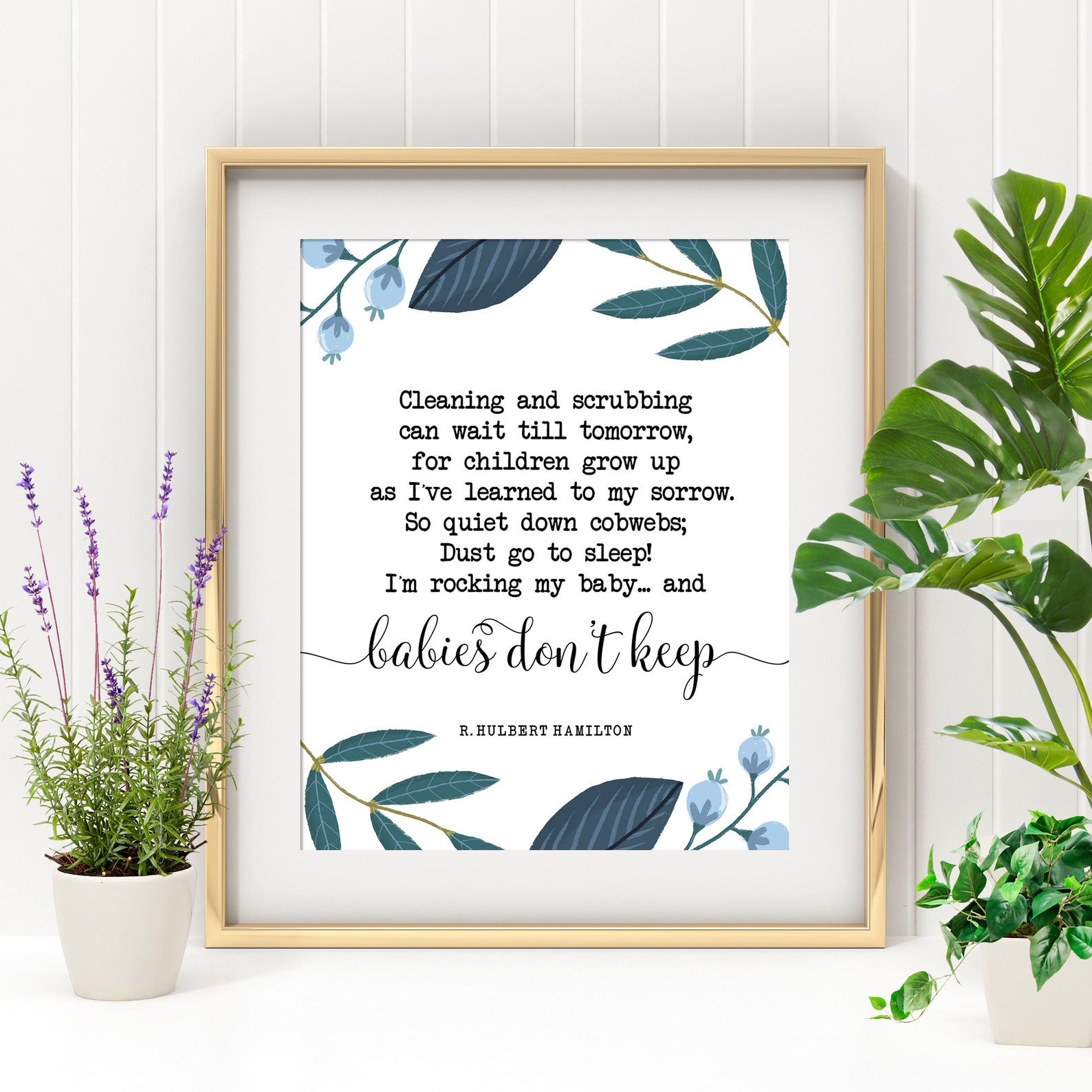 Babies Don't Keep PRINTABLE Quote A Poem by Ruth Hulbert Hamilton ...