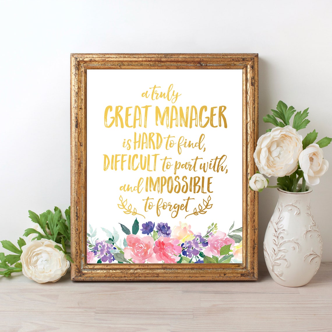 Manager Gift A Truly Great Manager PRINTABLE QUOTE Manager | Etsy