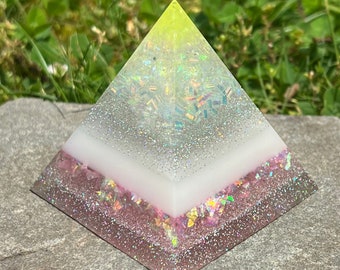 Purple Glitter Resin Pyramid | Etsy