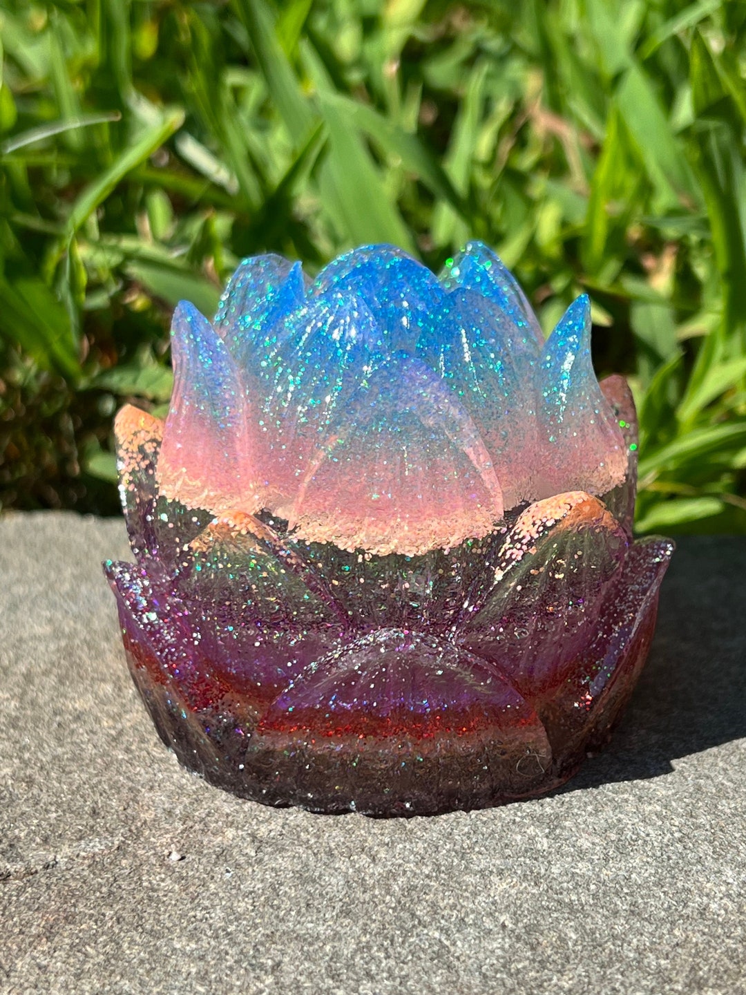 Resin Lotus Flower Paperweight - Etsy