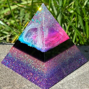 Ink Drop Galaxy Resin Pyramid - Etsy