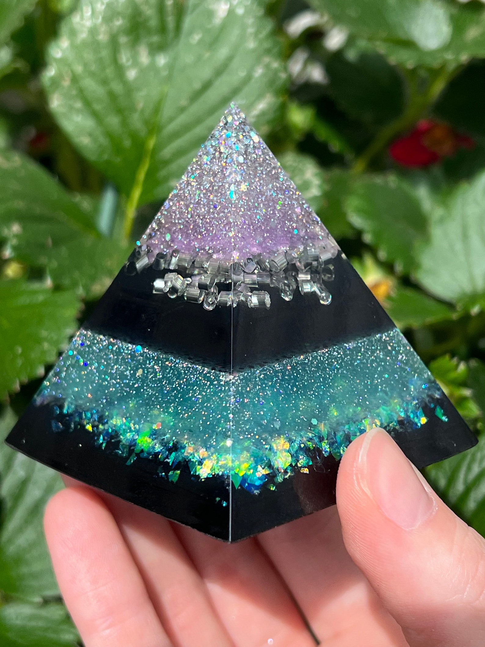 Glitter Resin Pyramid - Etsy