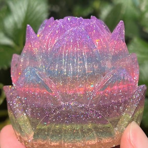 Resin Lotus Flower Paperweight - Etsy
