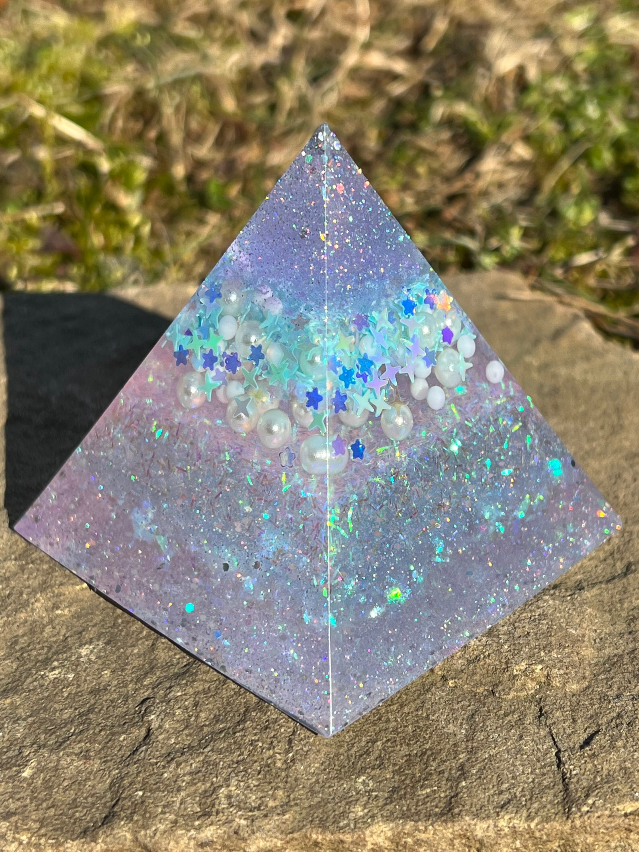 Pearl Resin Pyramid | Etsy