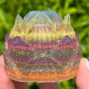 Resin Lotus Flower Paperweight - Etsy