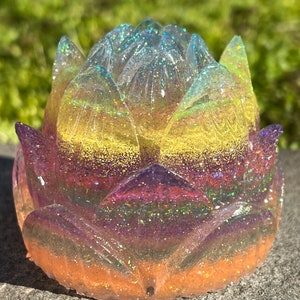 Resin Lotus Flower Paperweight - Etsy