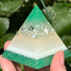 Glitter Resin Pyramid - Etsy