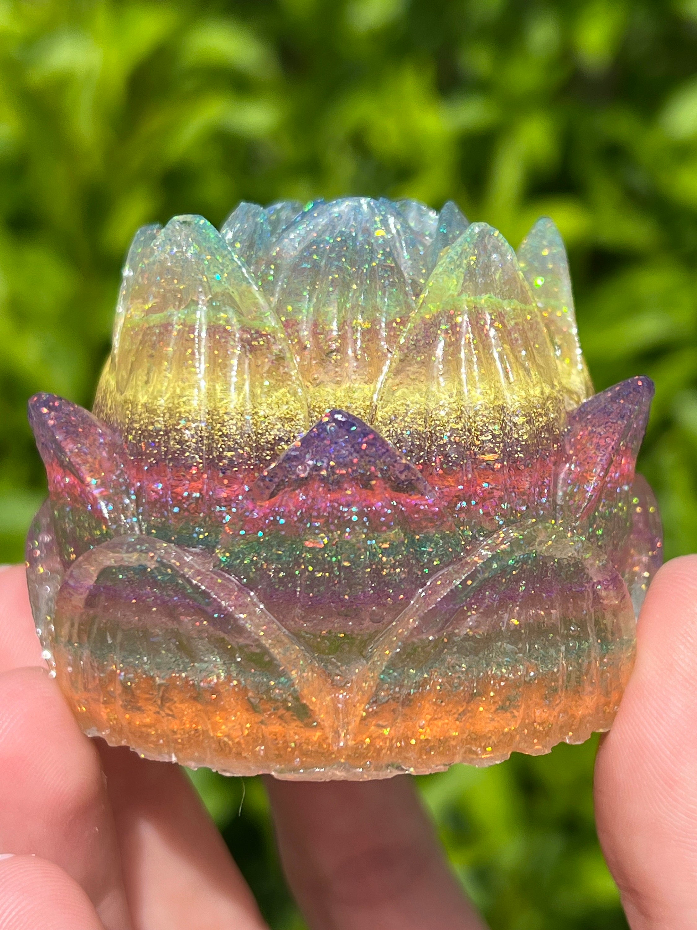 Resin Lotus Flower Paperweight - Etsy