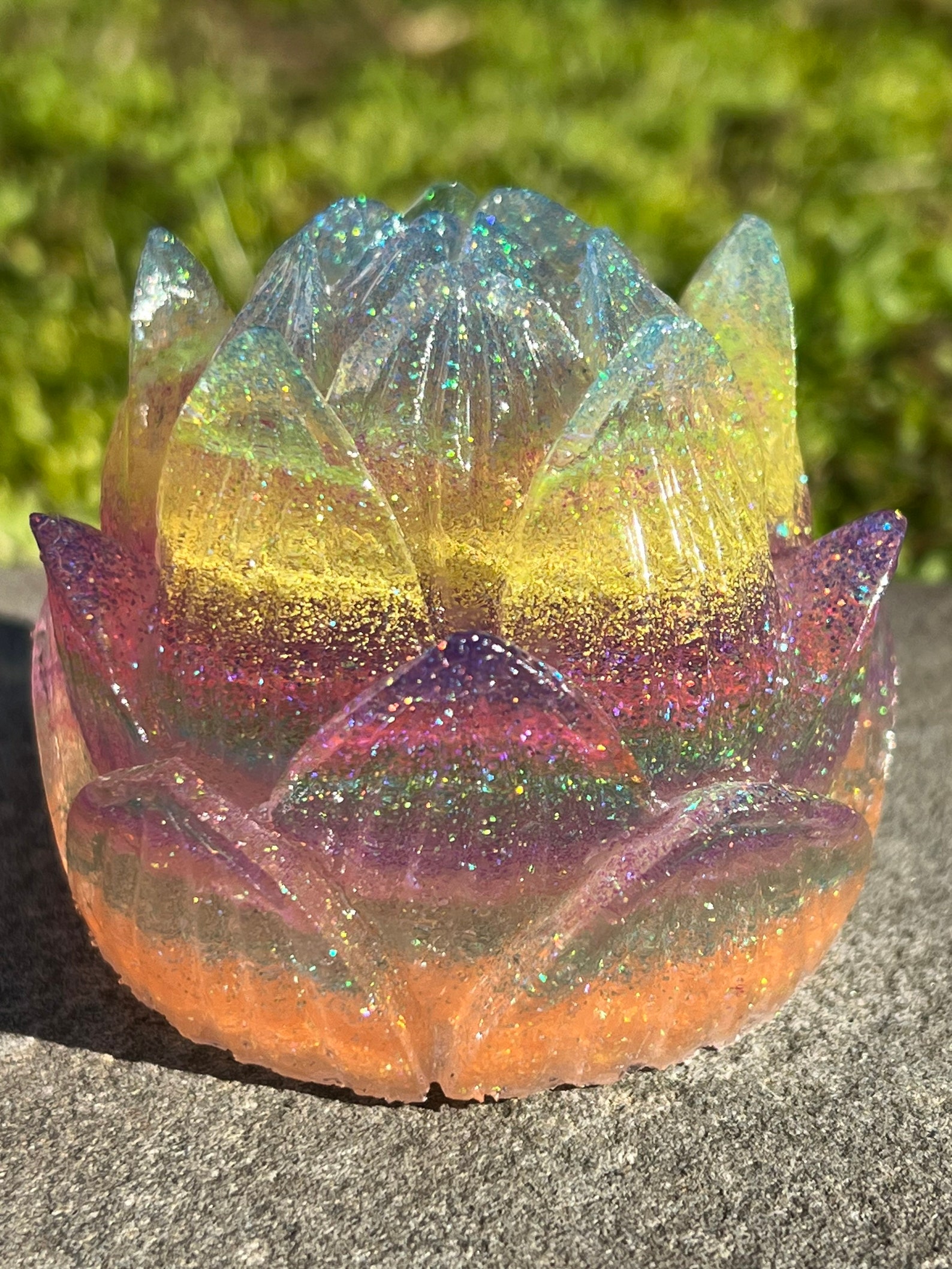Resin Lotus Flower Paperweight - Etsy