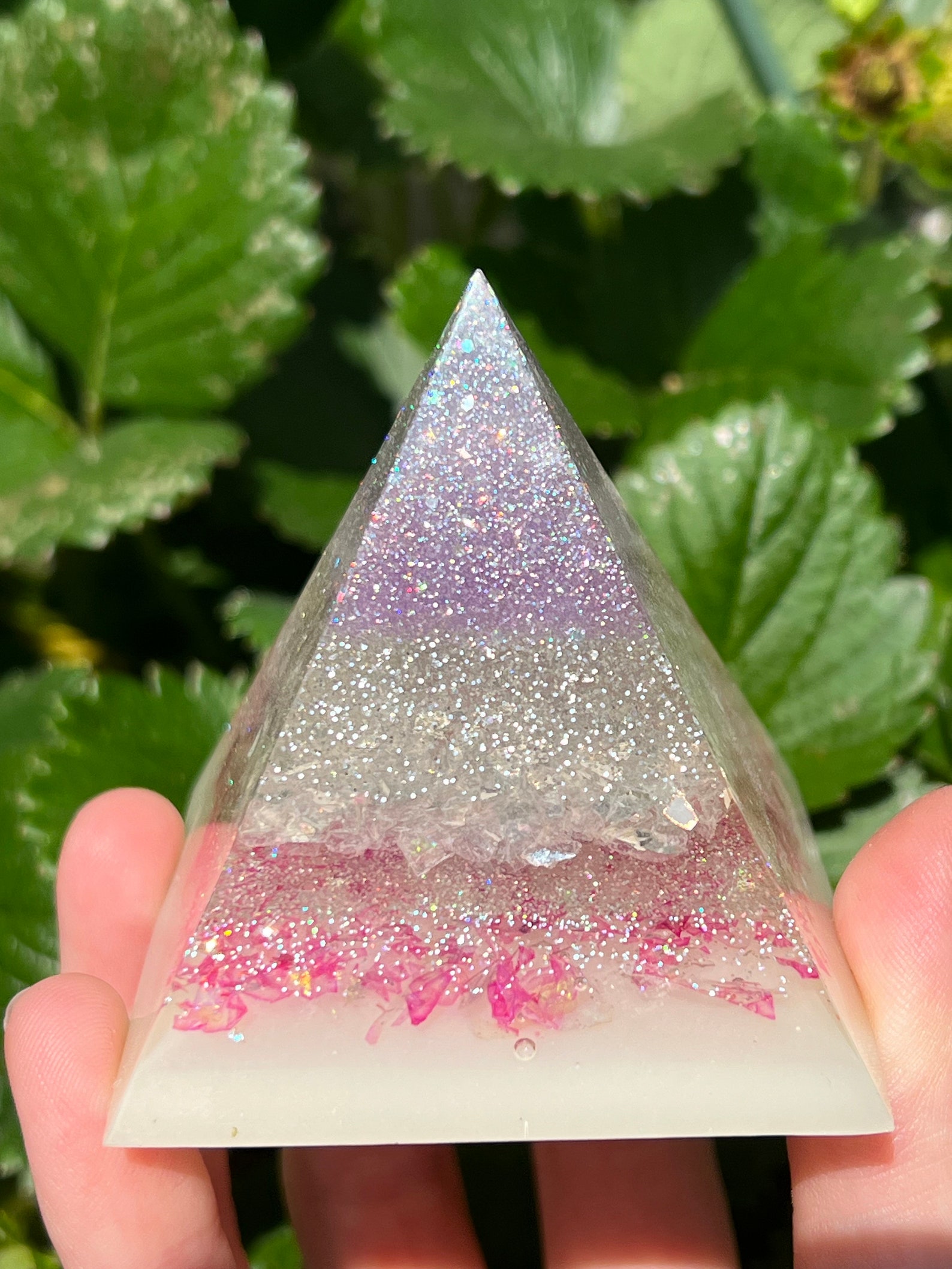 Purple Glitter Resin Pyramid - Etsy