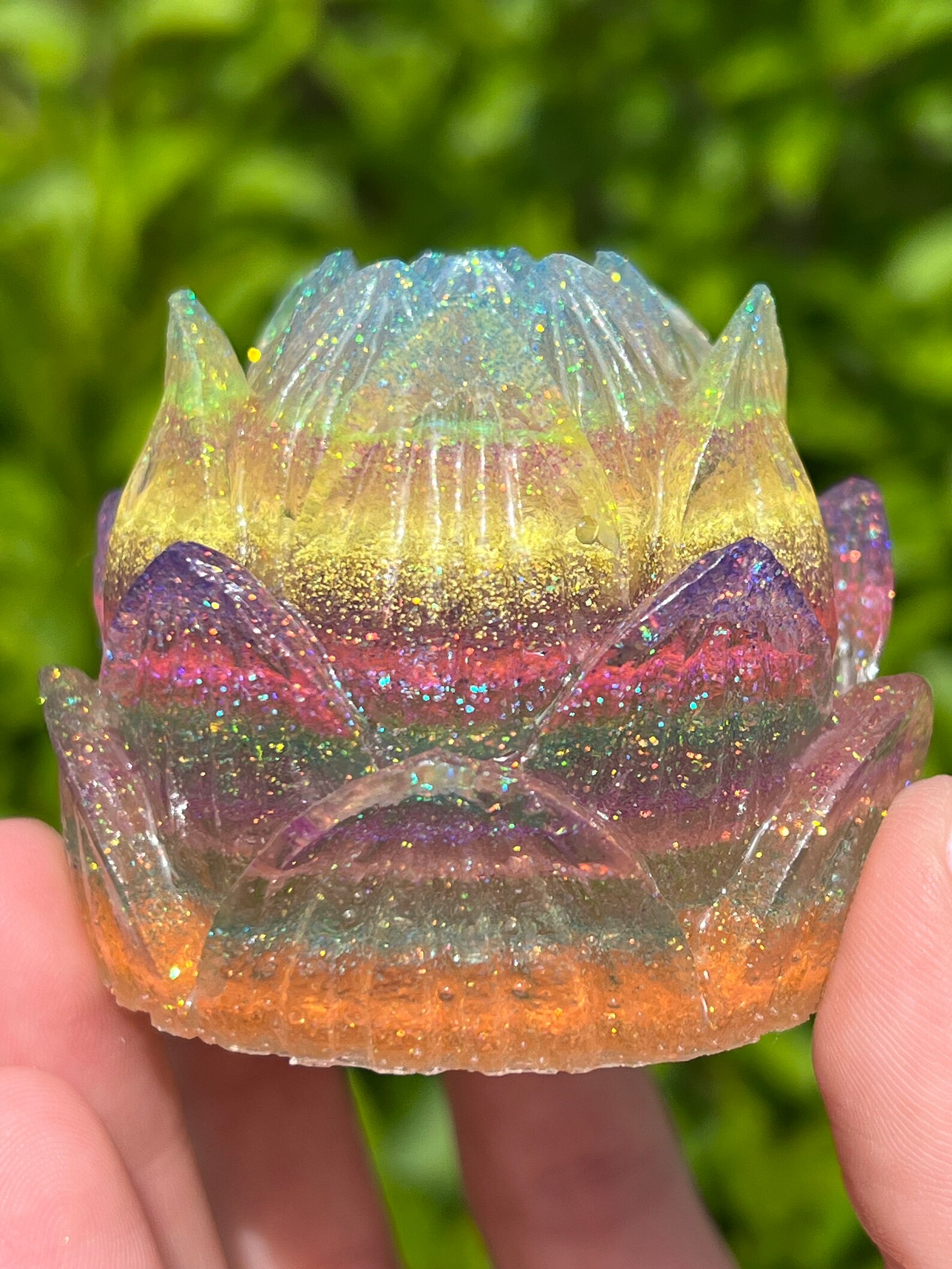Resin Lotus Flower Paperweight - Etsy