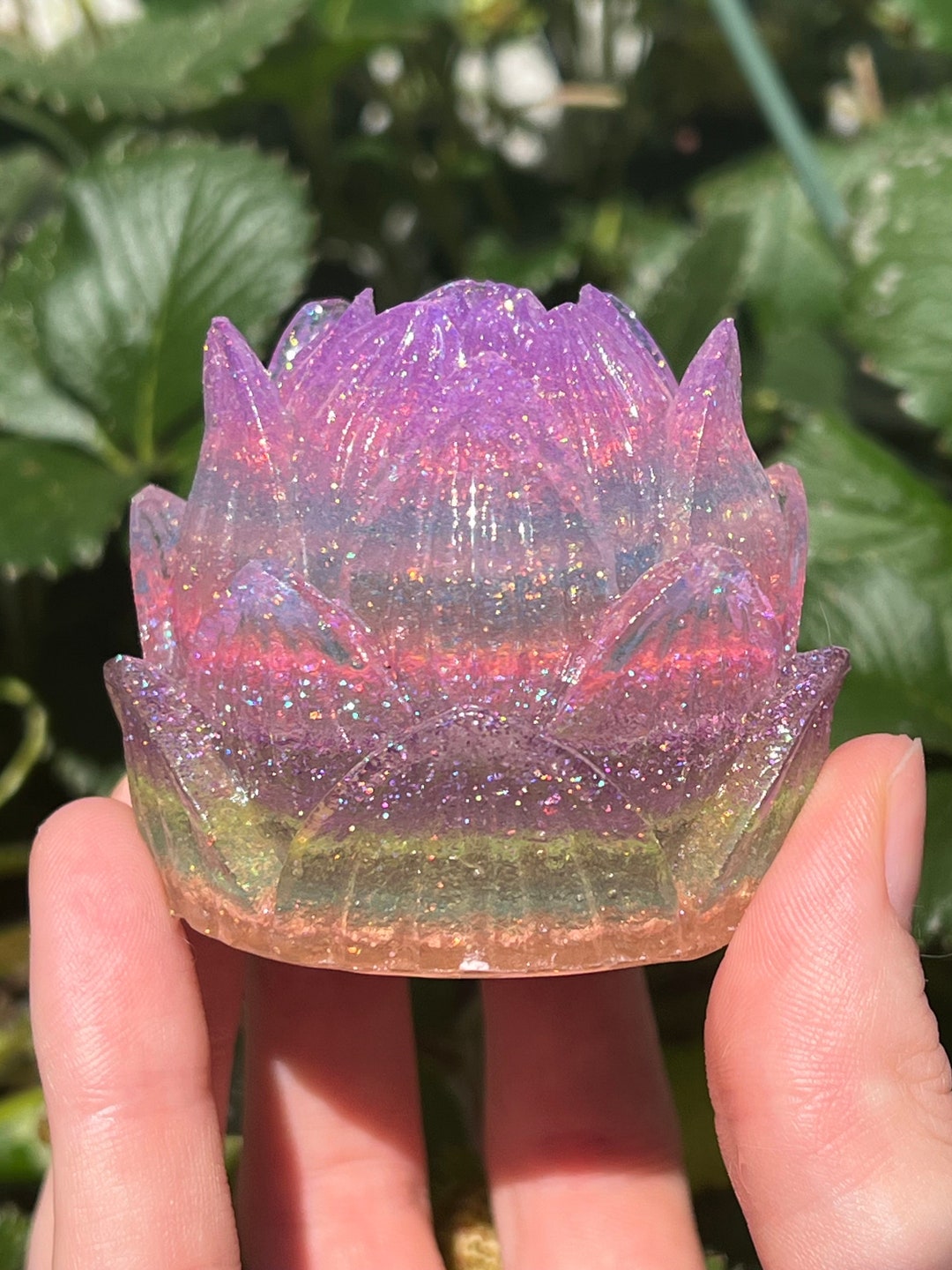 Resin Lotus Flower Paperweight - Etsy