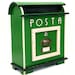 Wood Mailbox Letterbox Post Stand, American Style Post Box, Vintage ...