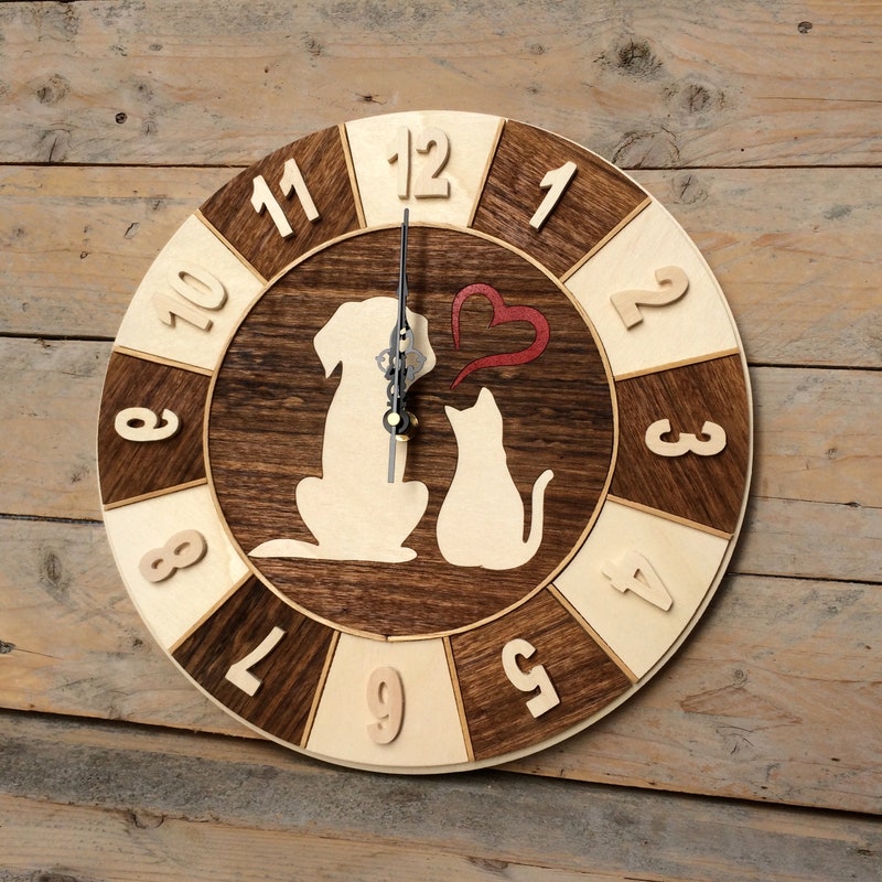 Dog Clock - Etsy