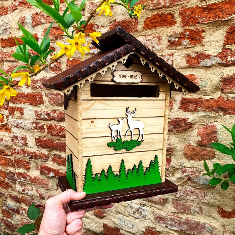 Wood Mail Box - Etsy