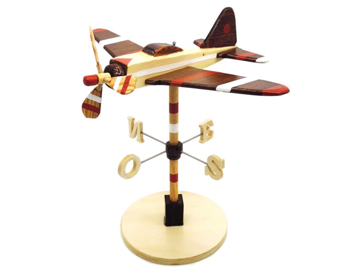 Wind Vane, Weather Vane Aircraft Gift Idea Diecast Wooden Airplane ...