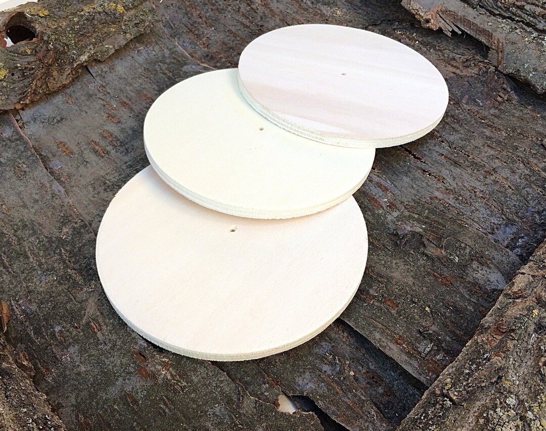 3 Pcs Wooden Circles, Wood Supplies for DIY, Wooden Furniture for Clock ...