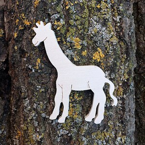 6 Pcs Giraffe Cutout, Giraffe Cut Out, Giraffe Wall Decor, Giraffe Wood ...