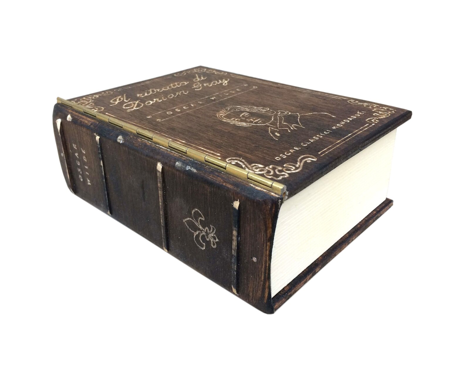 Wooden Key Holder, Secret Book Box, Hollow Book, Wall Key Holder ...