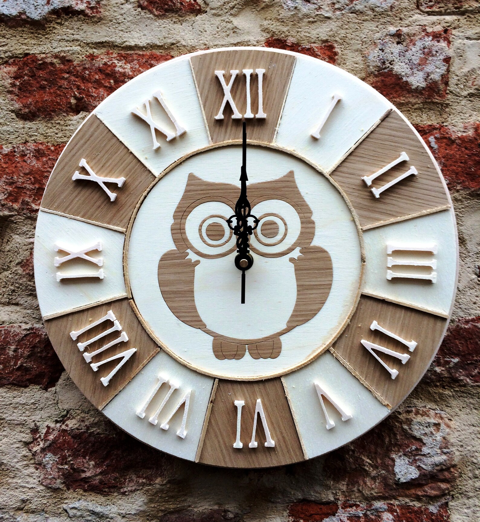 Wood Owl Clock Home Clock Owl Wall Decor Farmhouse Home - Etsy