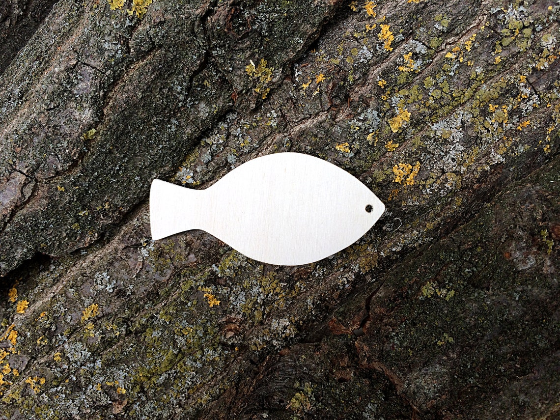 6 pcs fish cutout of wood fish cut out fish wood fish party | Etsy