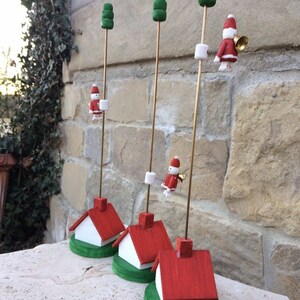 Toddler Toy With Santa Claus, Wooden Toy, Spring Toy, Toy Box ...