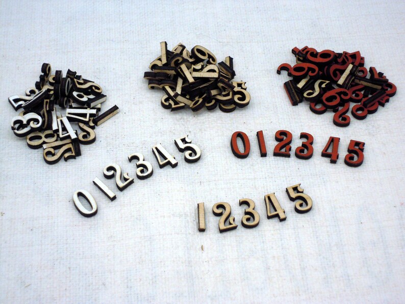 Advent Calendar Numbers 1 to 24 Wood Set of 39 Pieces of - Etsy