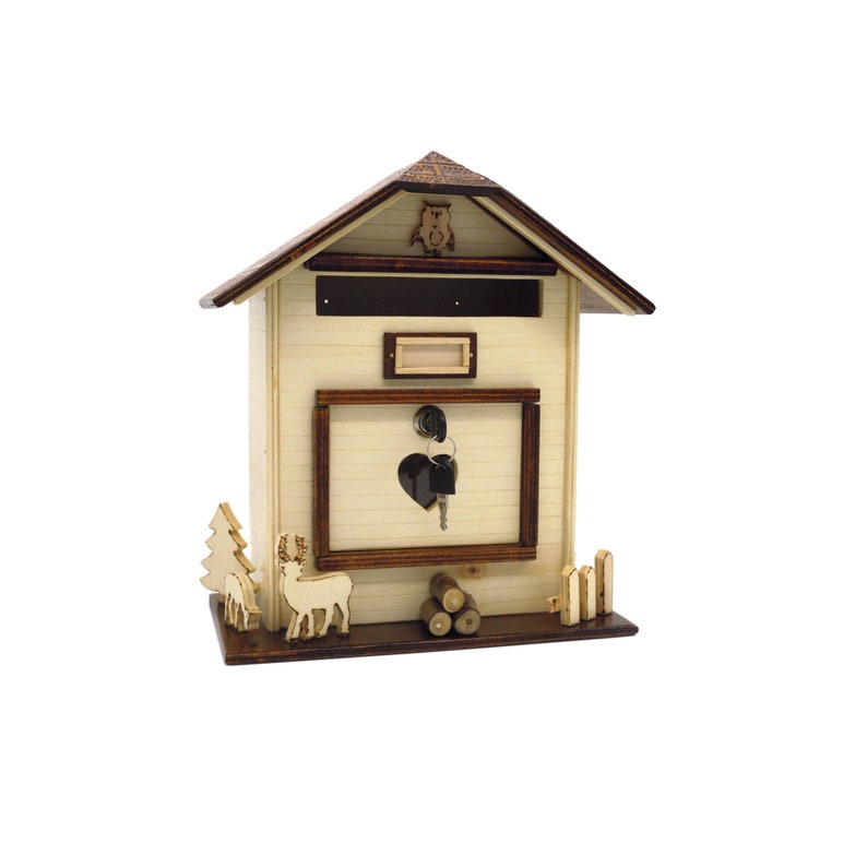 Postbox wooden letter box wooden mailbox countryside | Etsy