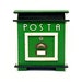 Wood Mailbox Letterbox Post Stand, American Style Post Box, Vintage ...
