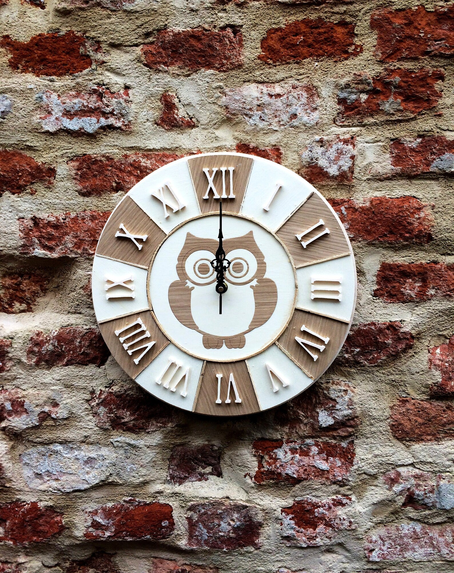 Wood Owl Clock Home Clock Owl Wall Decor Farmhouse Home - Etsy