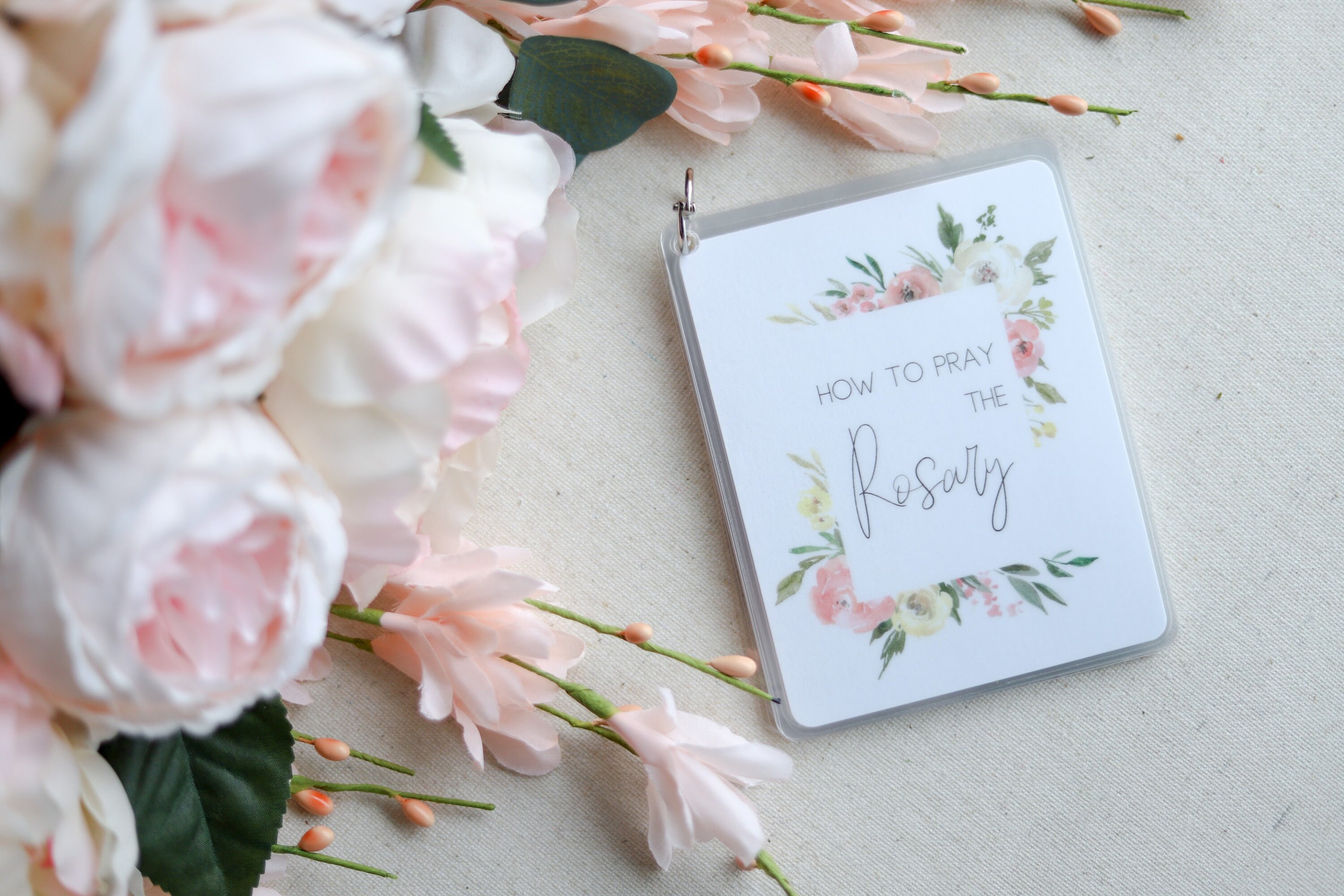 LIMITED EDITION Rosary Guide Spring 2021 Catholic Gift Floral ...