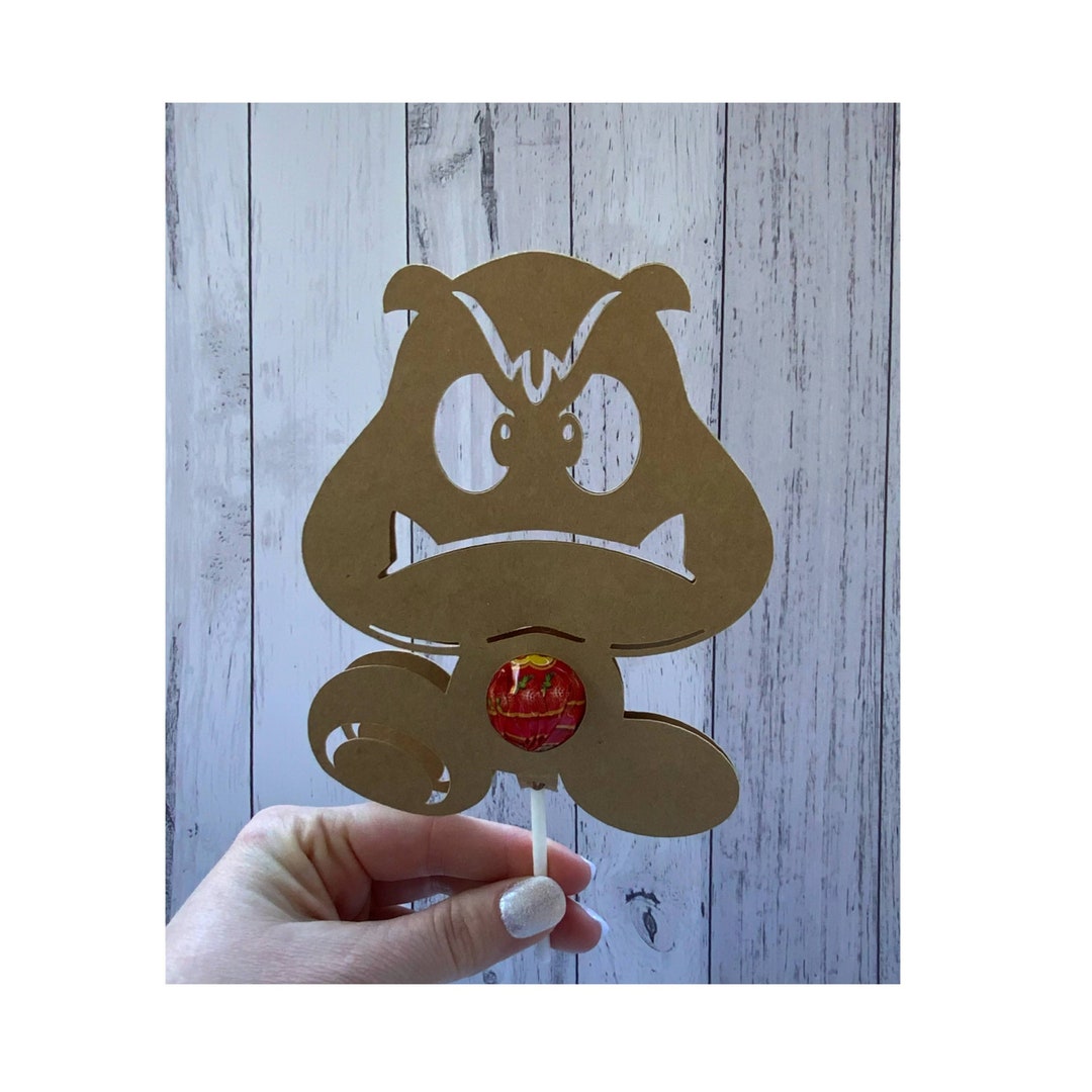 Inspired Goomba SVG File > Lollipop Holder Party Gift - Candy/lollipop ...