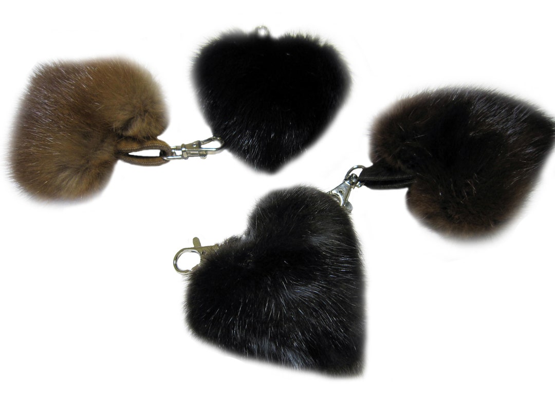 Mink Heart, Heart Pendant,mink Pendant, Mink Heart Pendant,mink Tail ...