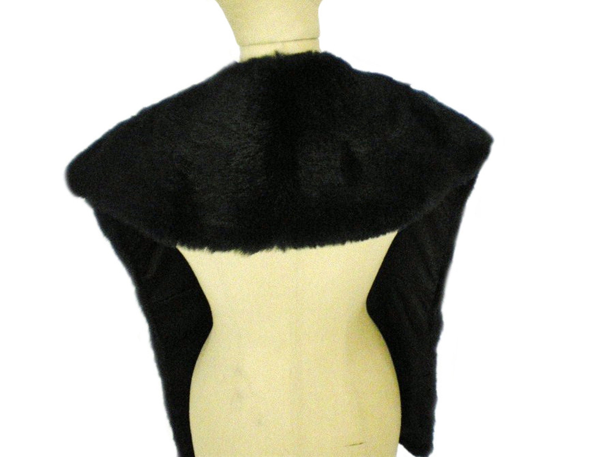 Collar de bolsillo de conejo, cuello de piel, chaleco de piel, chaleco ...