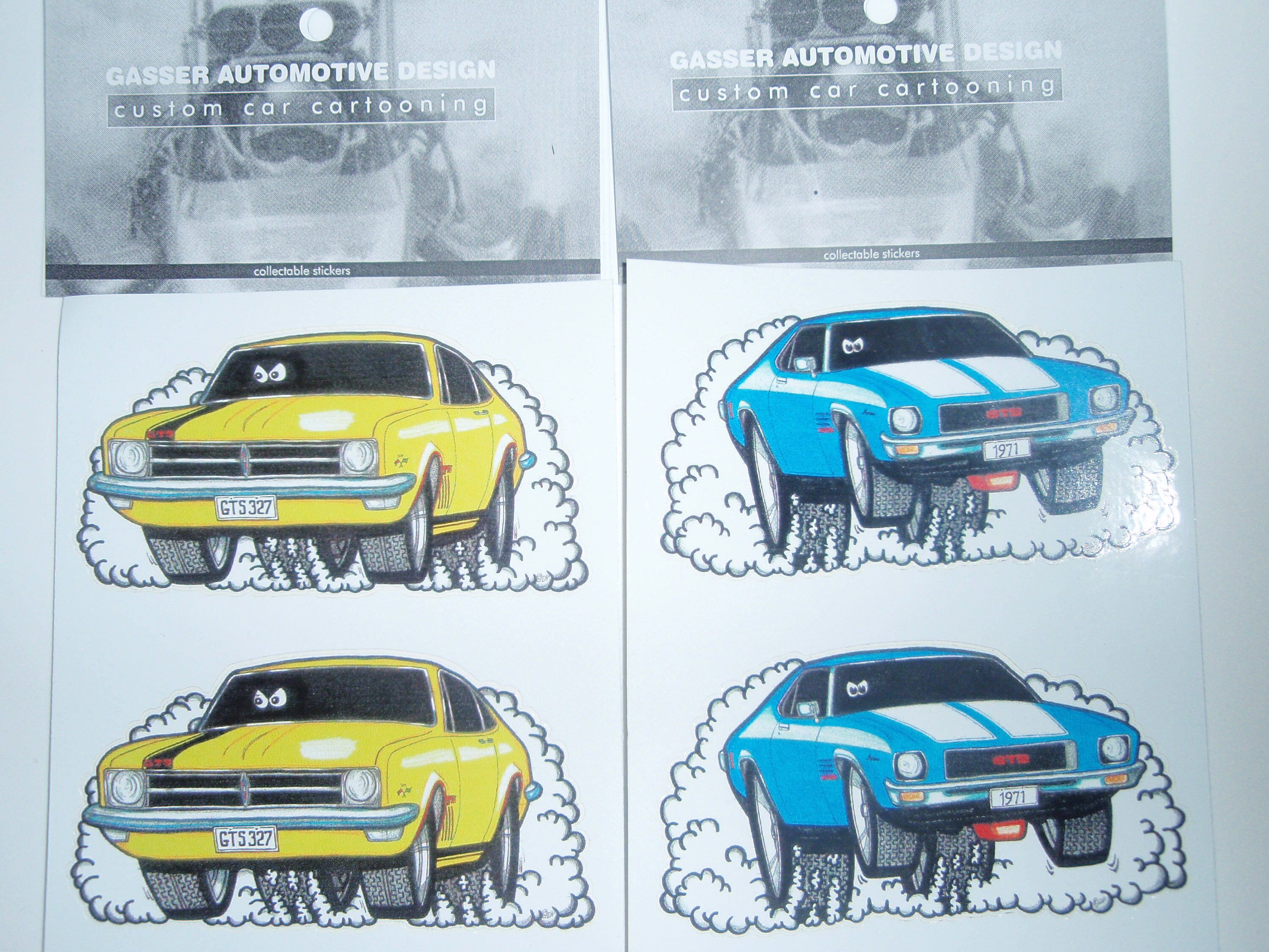 Holden Monaro Cartoon Sticker Set 4 Unique GTS Decals - Etsy Australia