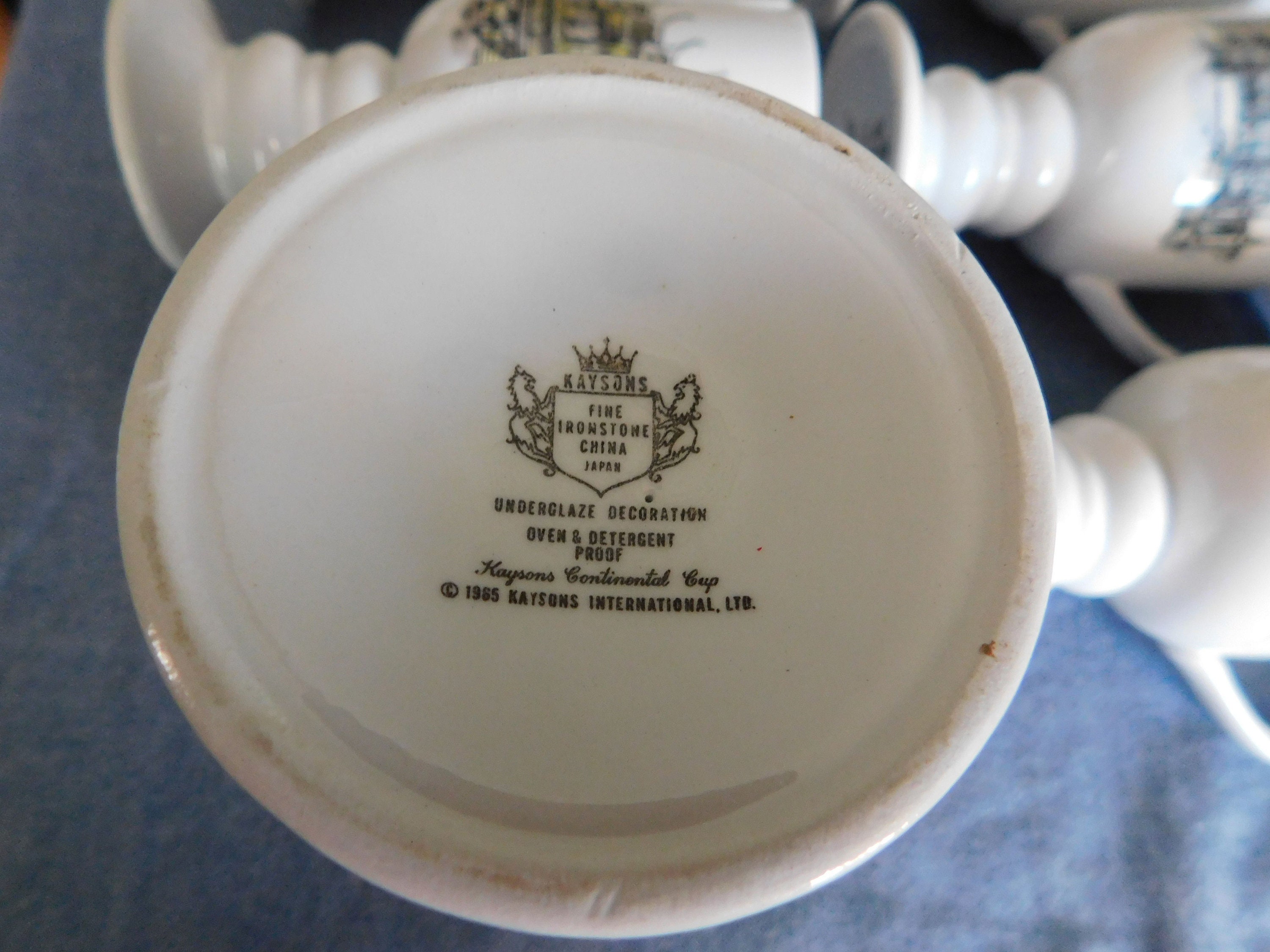 6 Vintage 1965 Kaysons International Inc. Fine Ironstone From - Etsy