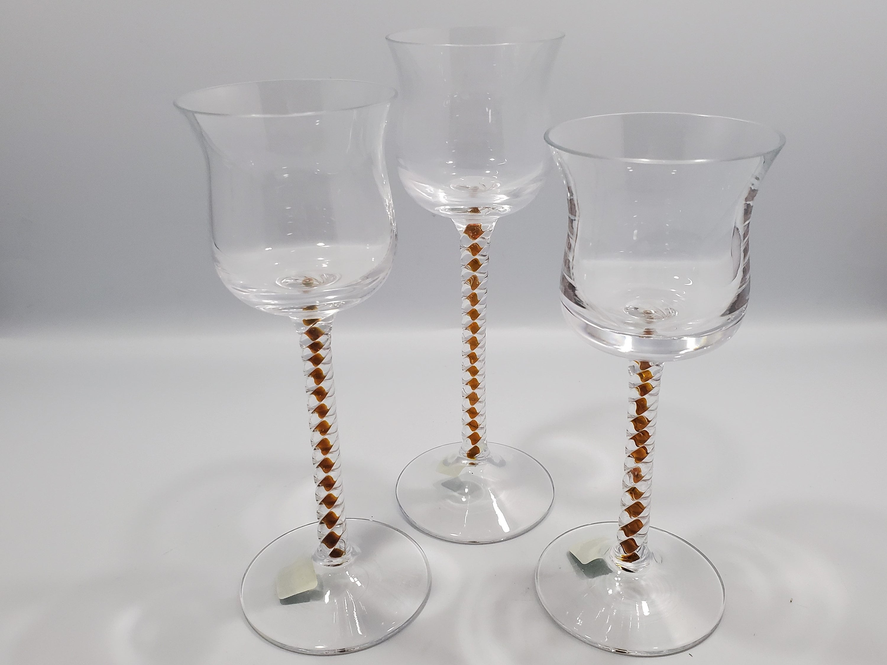 Vintage 1990s Partylite Discontinued & Retired Elegant Amber Stemmed ...