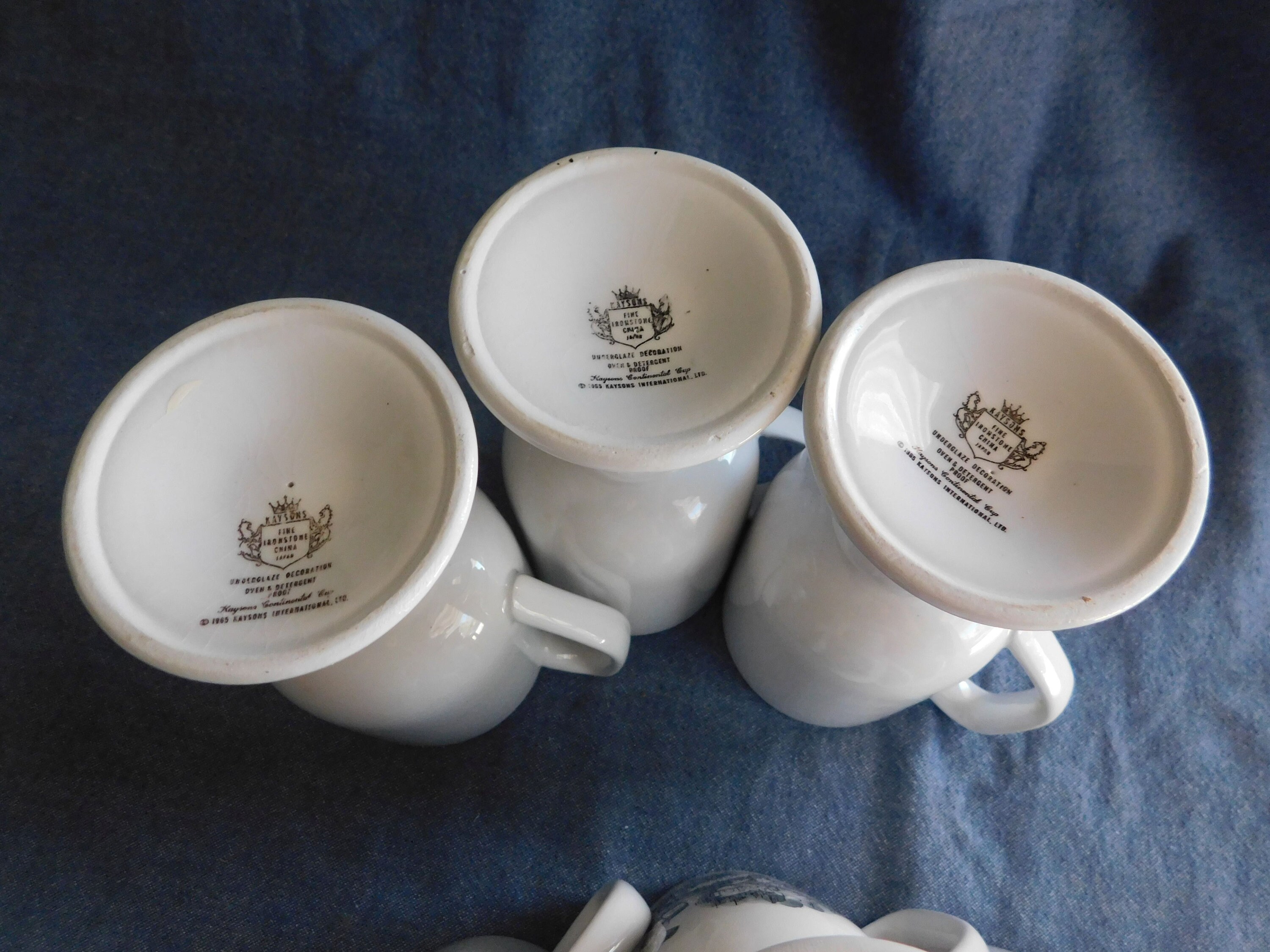 6 Vintage 1965 Kaysons International Inc. Fine Ironstone From - Etsy