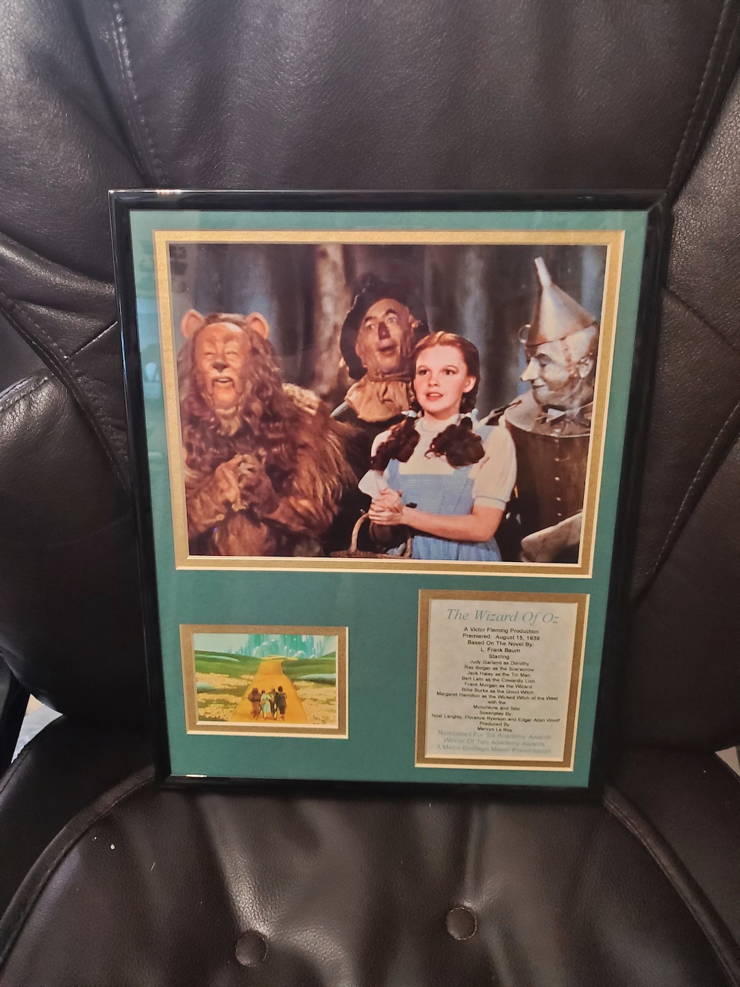 Vintage 1995 Wizard of OZ Picture Frame Memorabilia Matted Collector’s Photo Collage by ...