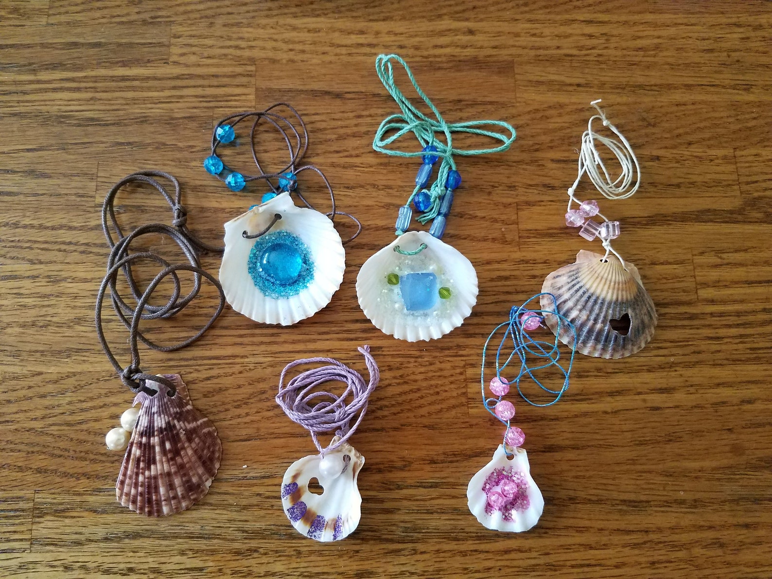6 Collares de conchas marinas hechos a mano Perfectos Regalos de fiesta ...