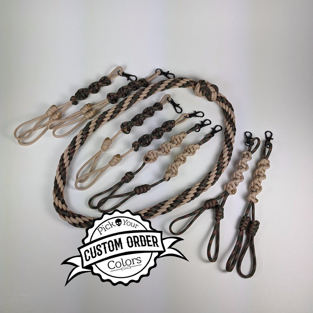 Custom Order 8 Strand Kumihimo Call Lanyard (with Footrope Knots) - Etsy
