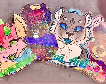 Custom Head Bust Furry Badges | Furry Commissions, Laminated + Optional ...