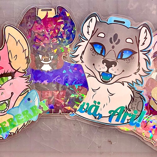 Custom furry Cafe Badge | Etsy