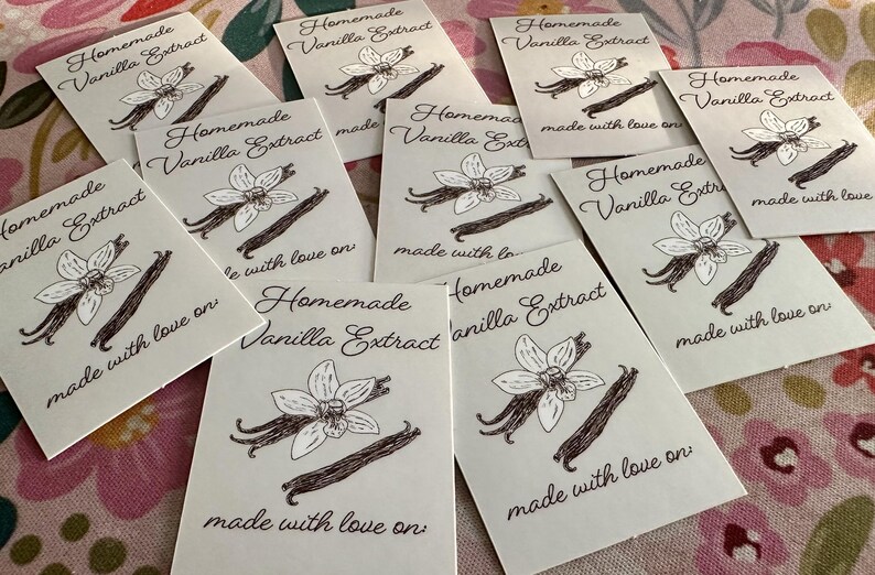 Homemade Vanilla Extract & Paste – Print at Home PDF (digital Product ...