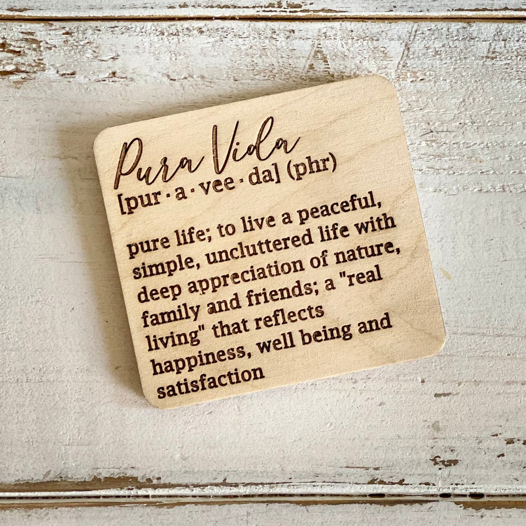 Pura Vida Farmhouse Sign, Definition Sign,pura Vida Sign, Costa Rica ...