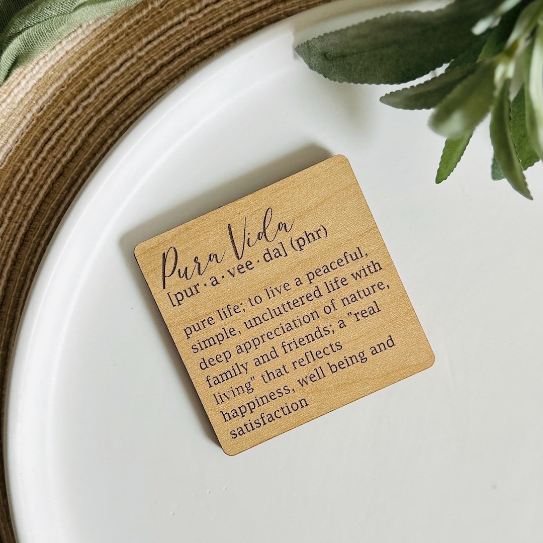 Pura Vida Souvenir | Definition Sign | Pura Vida Sign | Costa Rica ...