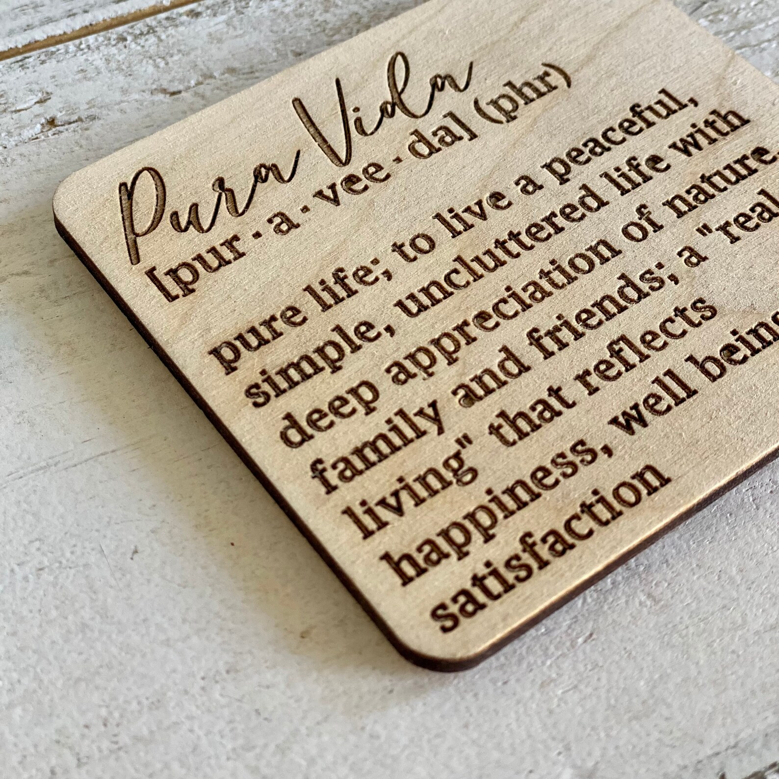 Pura Vida Farmhouse Sign Definition Signpura Vida Sign - Etsy