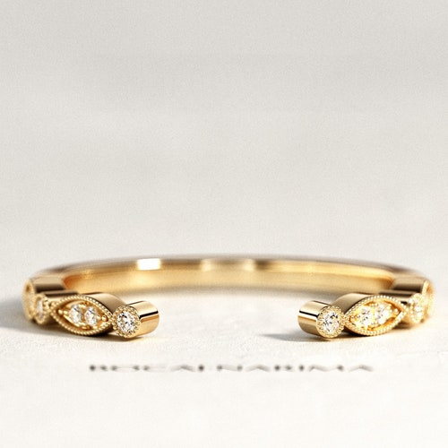 Open Cuff Wedding Band - Etsy